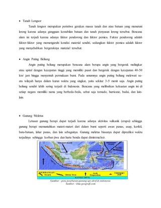 Review pengertian bencana alam | PDF