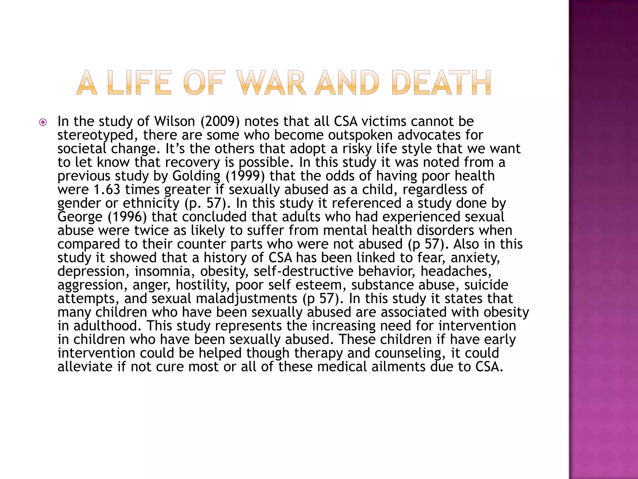 Review Portfolio A Life Of War And Death | PPT