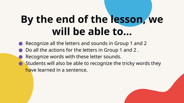 Review ppt of jolly phonics letters Phase 2 | PPT