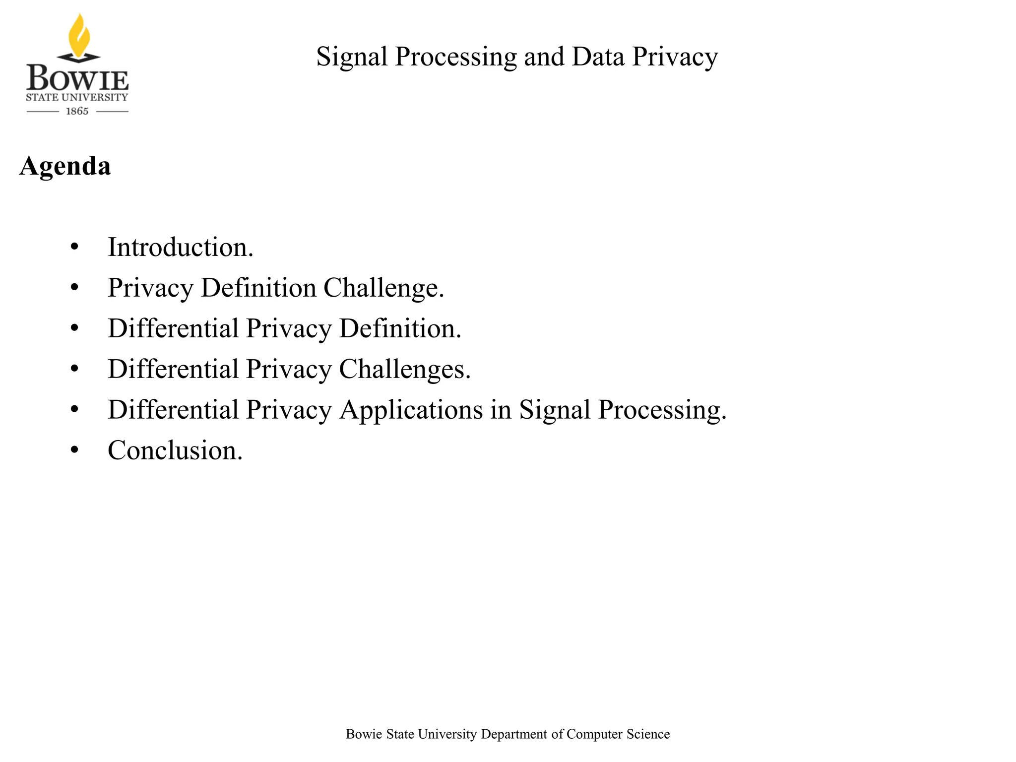 Lit Review Talk - Signal Processing and Machine Learning with ...