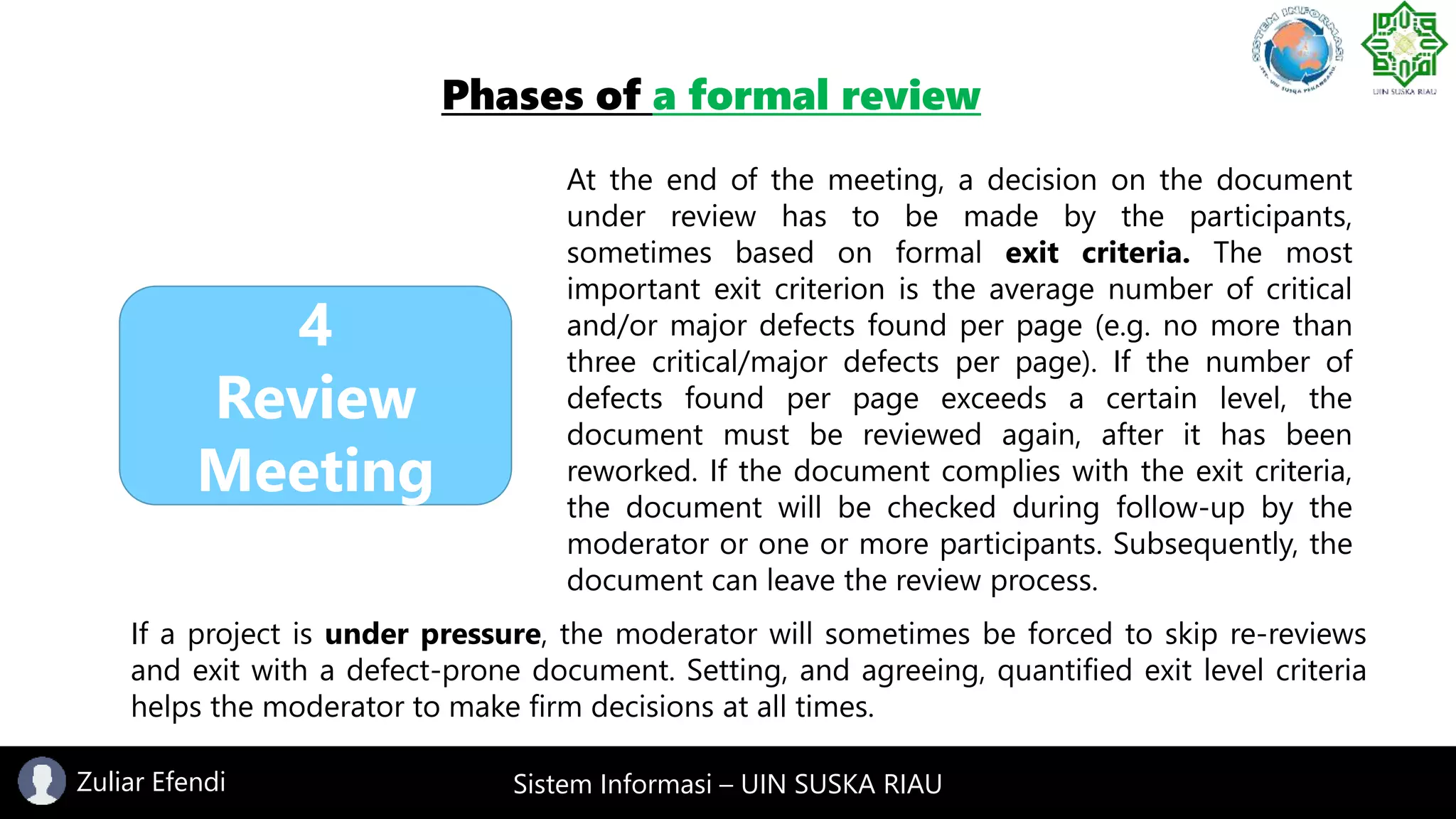 Phases of a formal review | PPTX