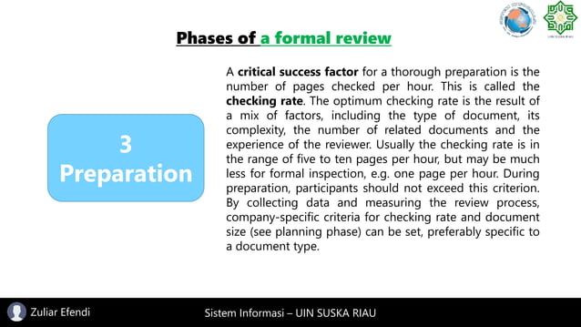 Phases of a formal review | PPTX | Resume Writing and Advice | Job Search