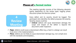 Phases of a formal review | PPTX | Resume Writing and Advice | Job Search