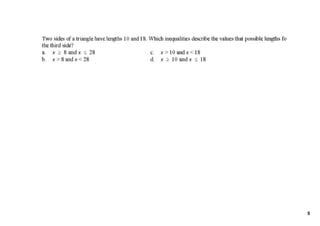 Geometry Unit 4 Review Qs | PPT