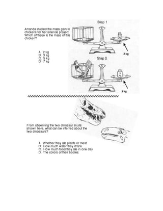 Elementary science (Review questions) | PDF