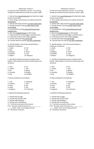 Review quiz 2nd mt | PDF