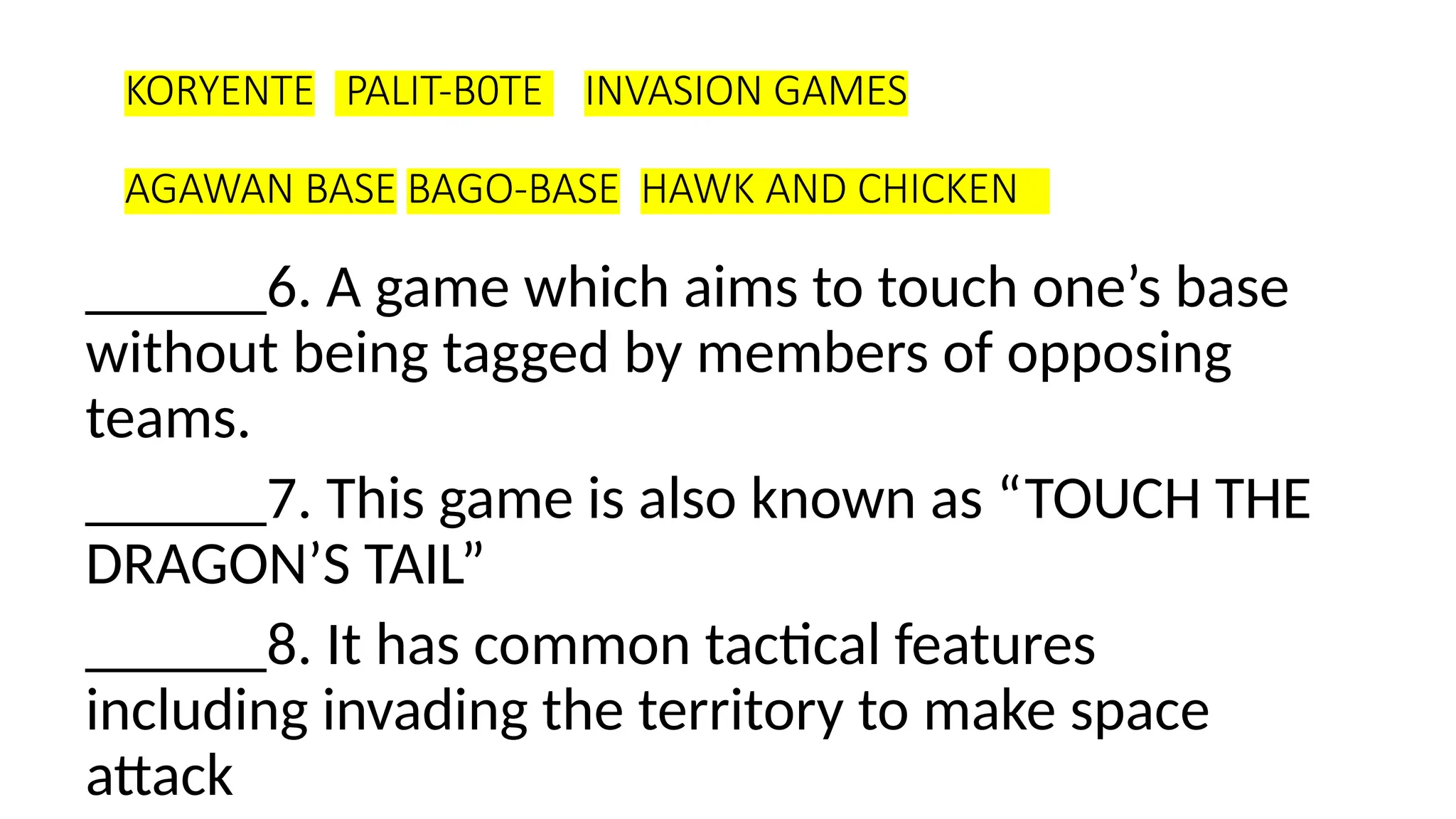 REVIEW QUIZ in Physical Education 6.pptx