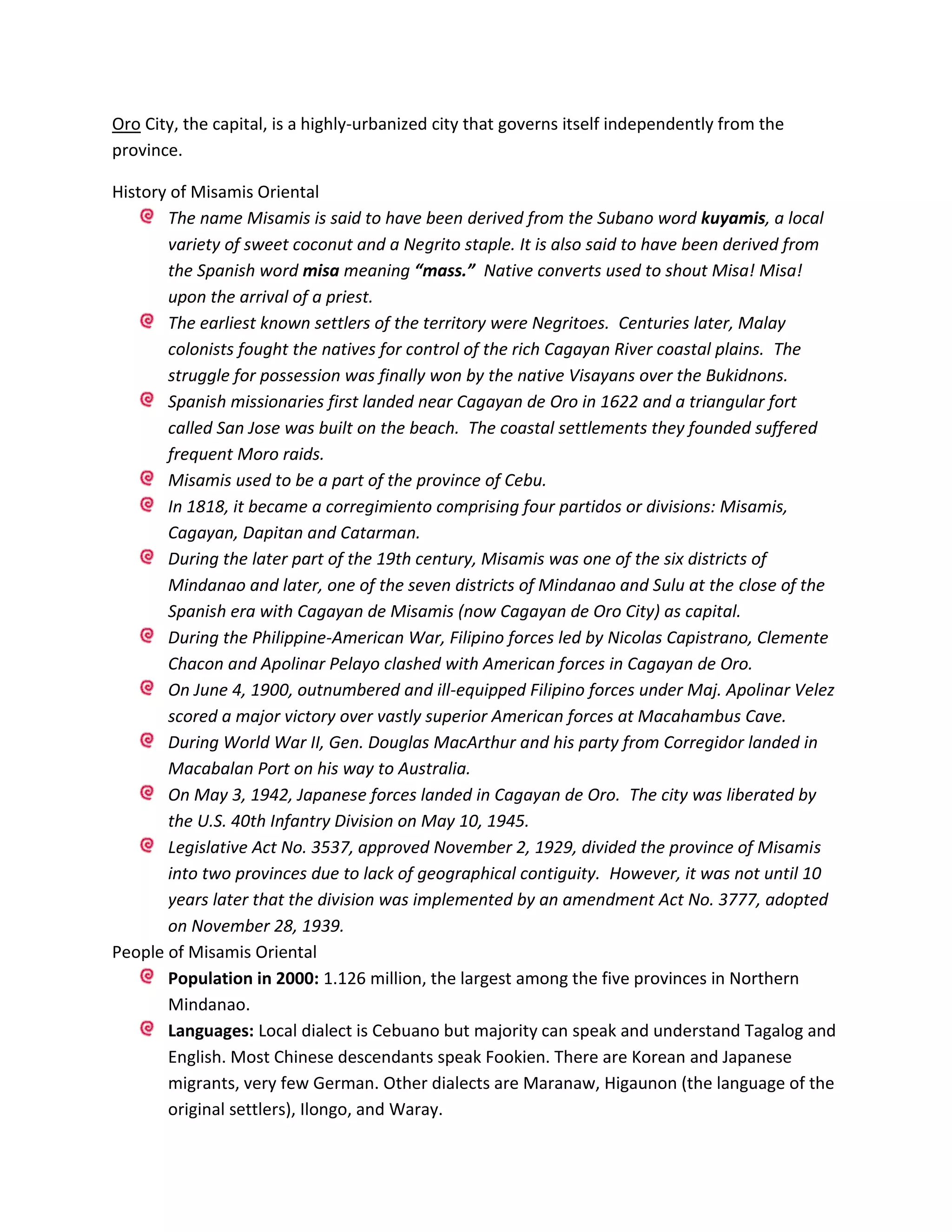 Regions in Mindanao | DOCX