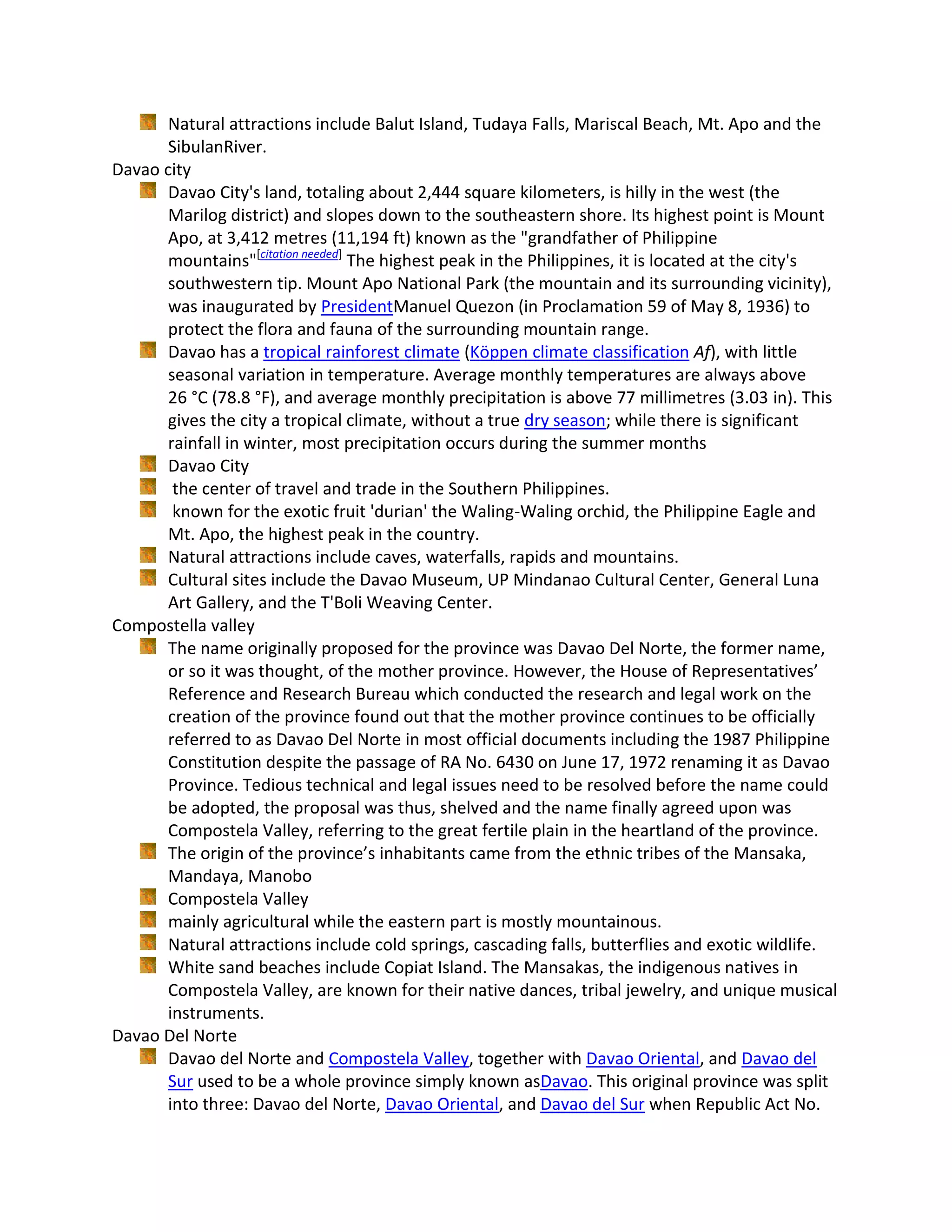 Regions in Mindanao | DOCX