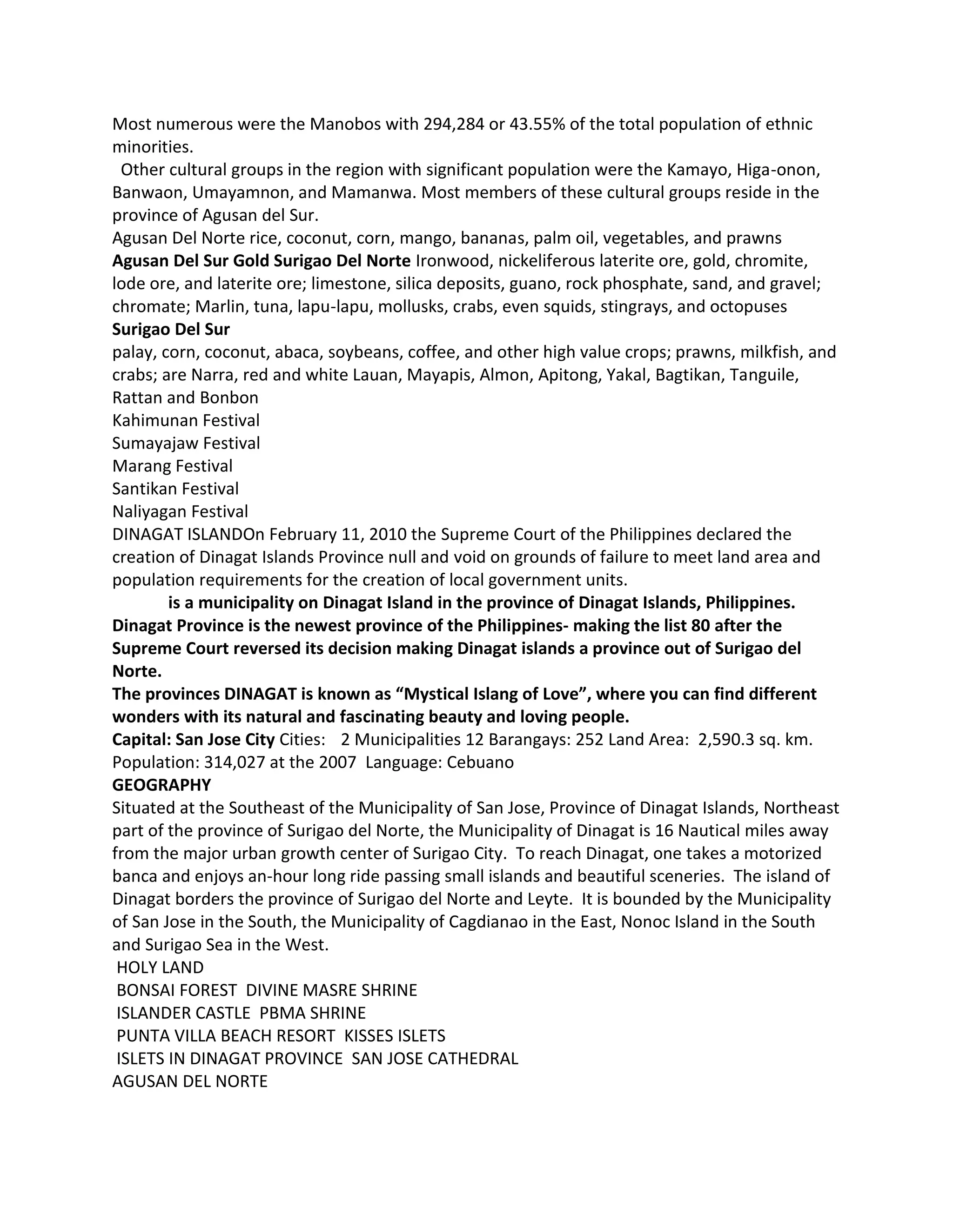 Regions in Mindanao | DOCX