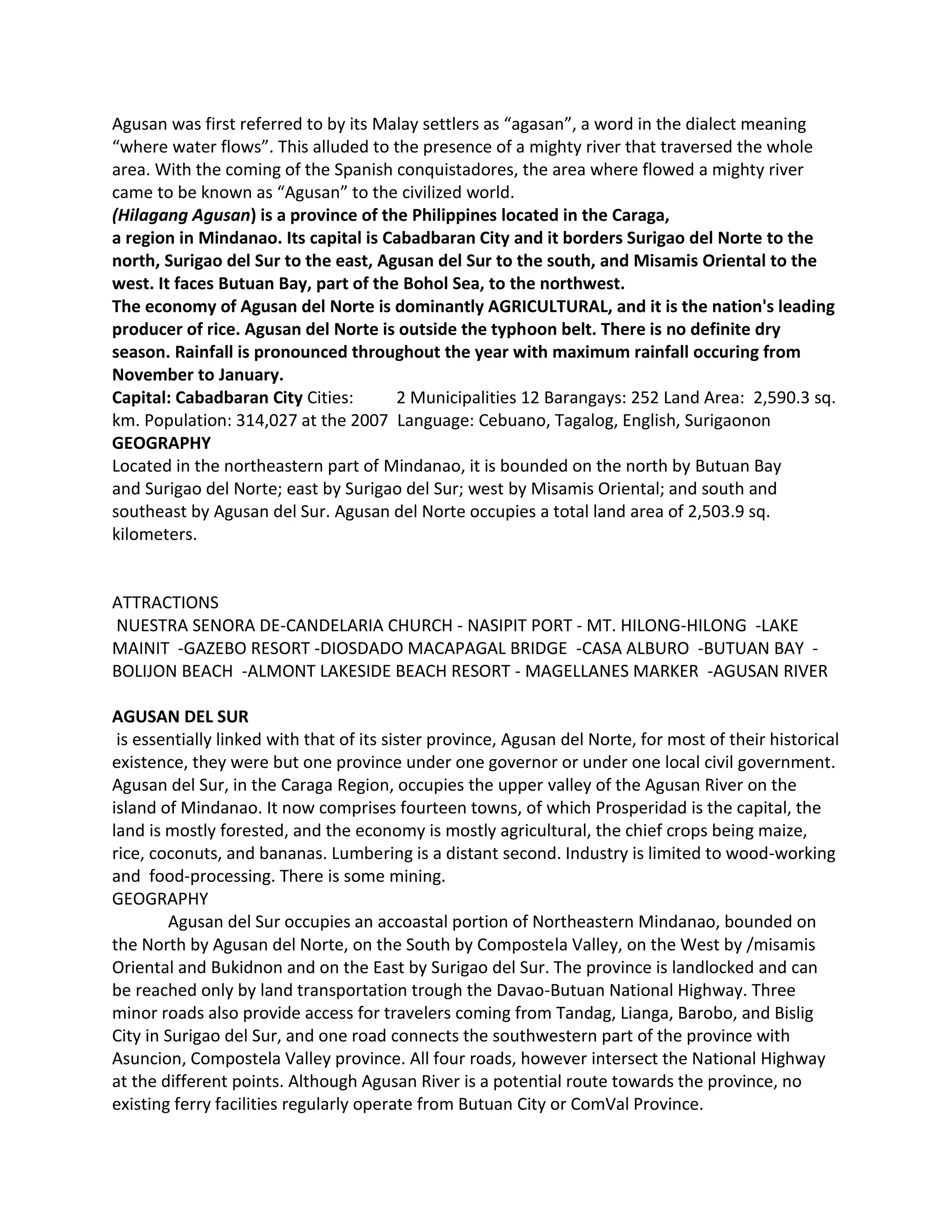 Regions in Mindanao | DOCX