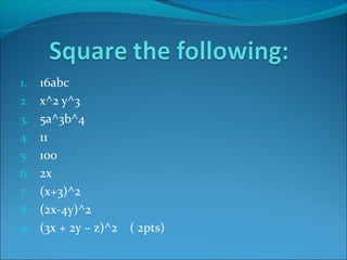 Review recitation in math | PPT