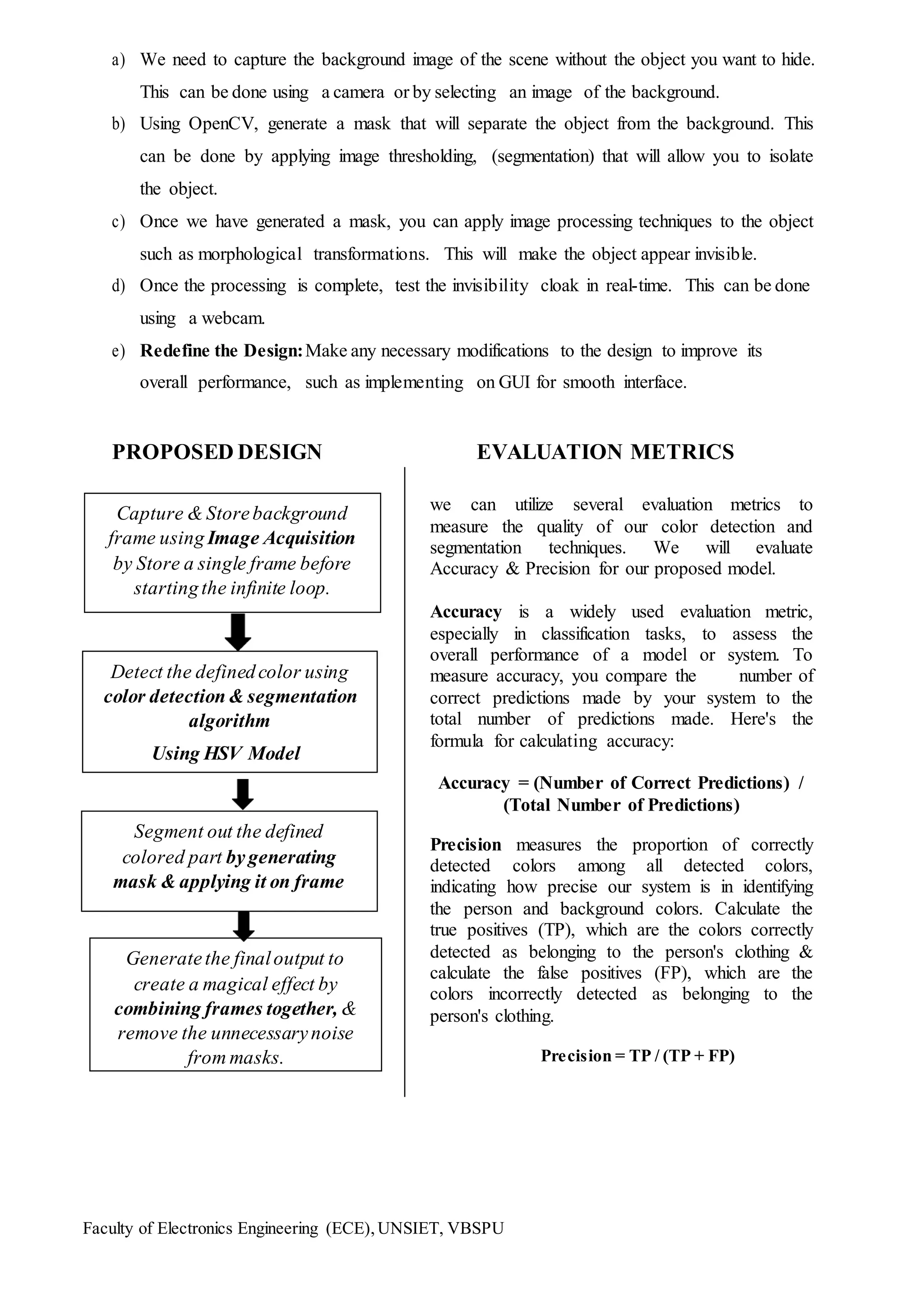 Color Detection And Segmentation Based Invisible Cloak Pdf 
