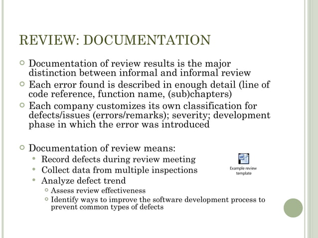 Reviews checklists | PPT