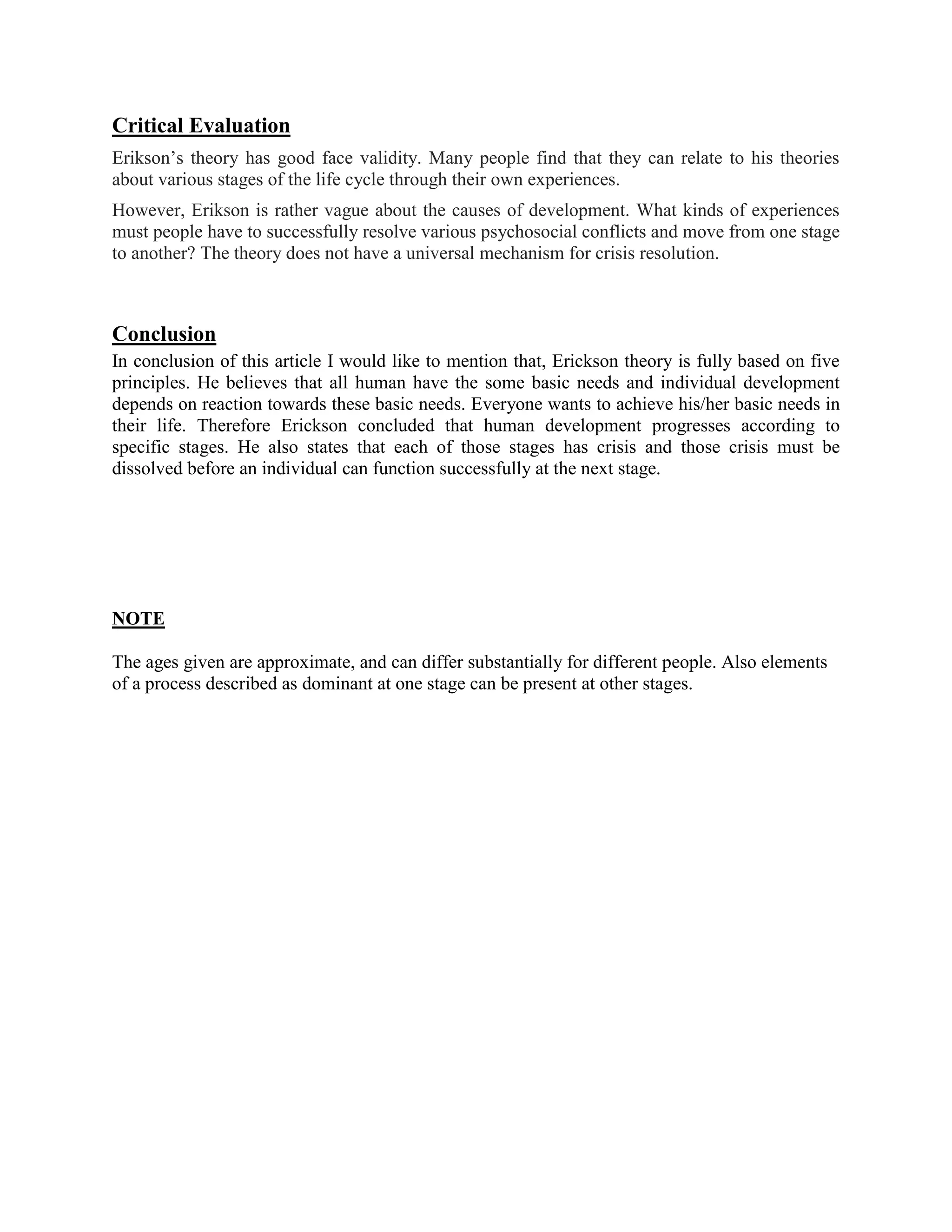 Review sheet on relating erik erikson | PDF