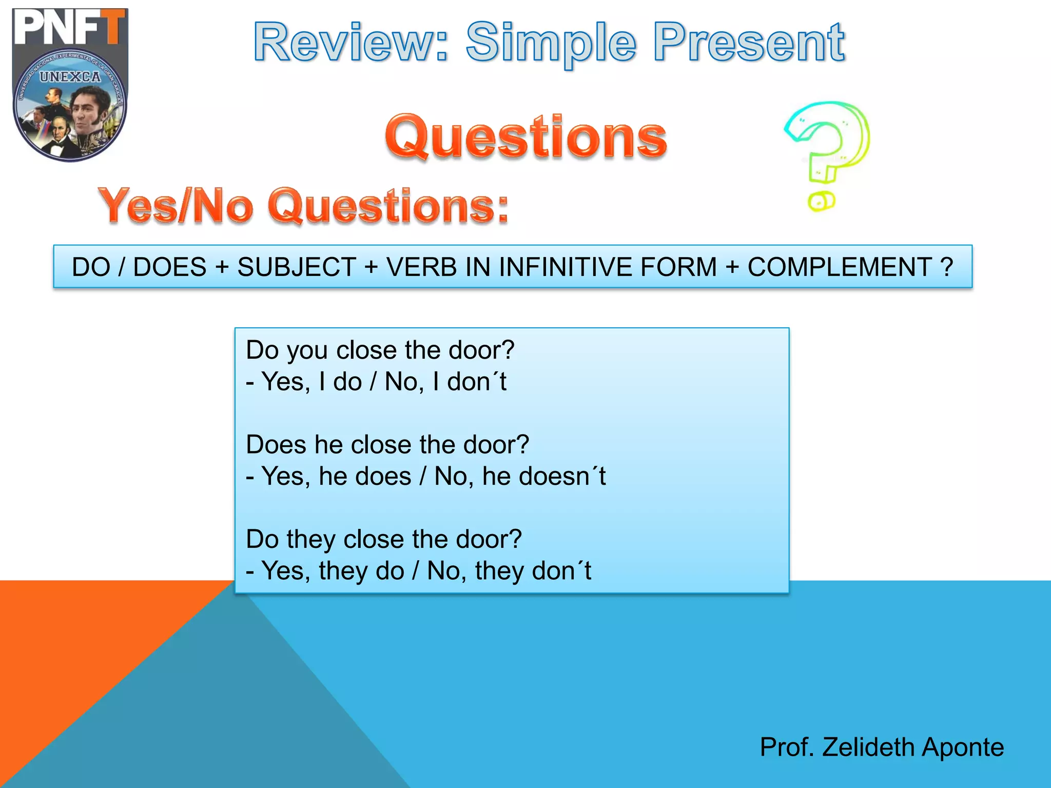 Review simple present | PPT