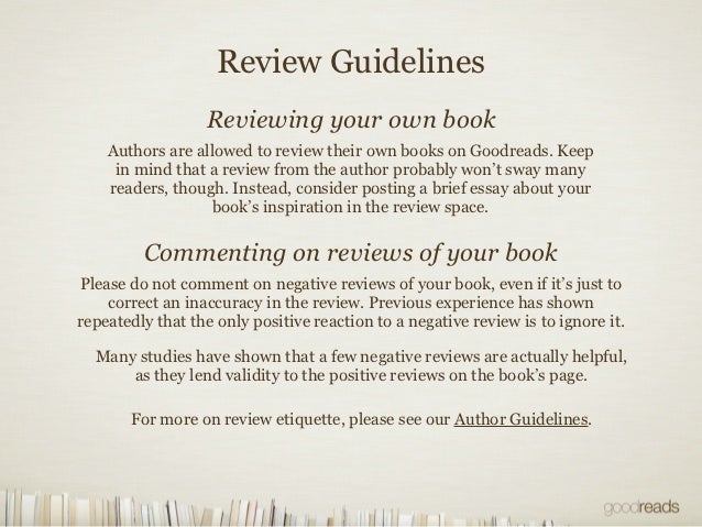 Your Guide to Reviews on Goodreads