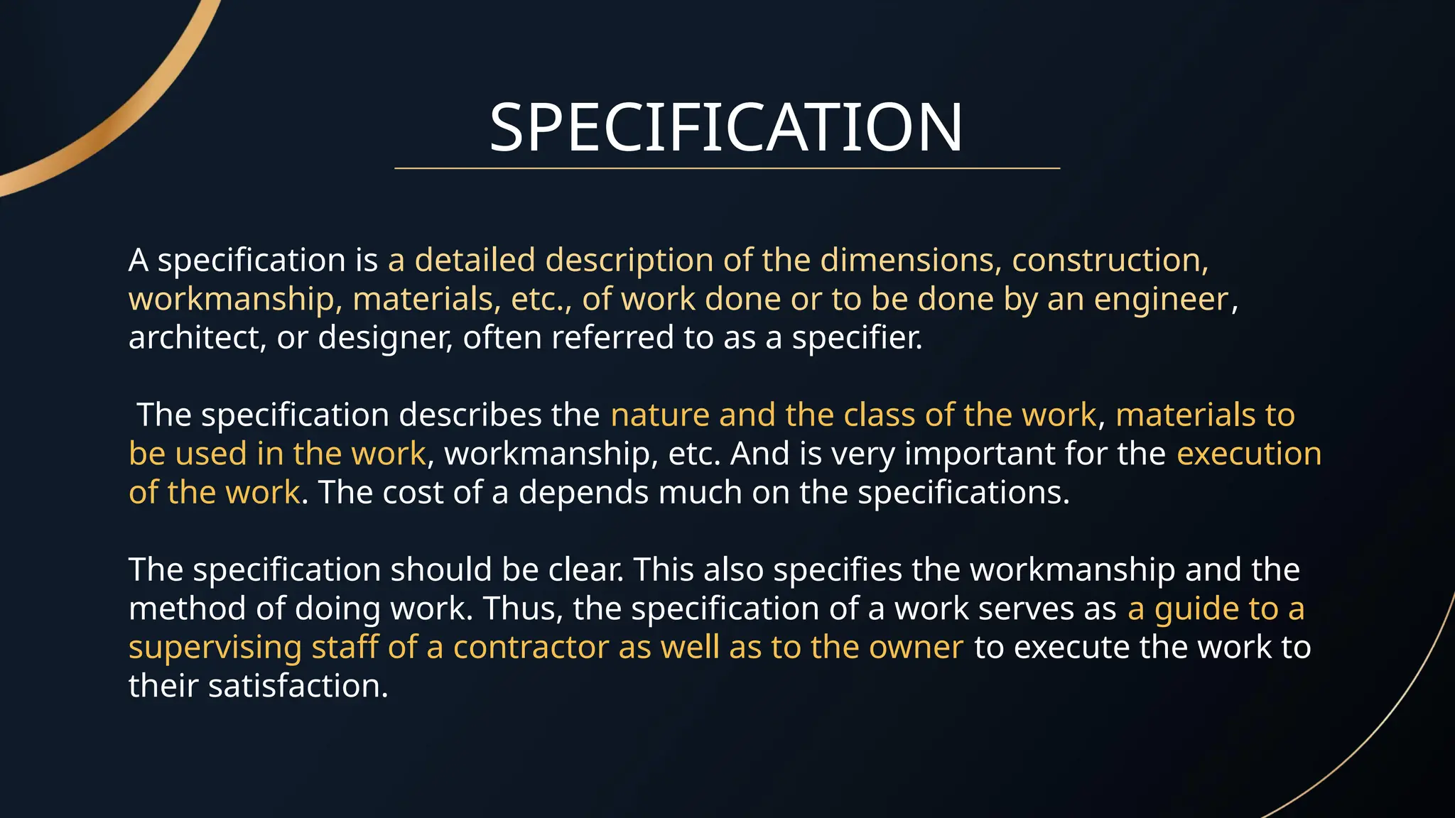 Review, Specifications and Plan Details 2.pptx