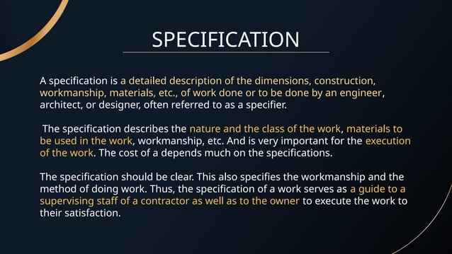 Review, Specifications and Plan Details 2.pptx