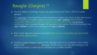 Review studies of new insulin products | PPT