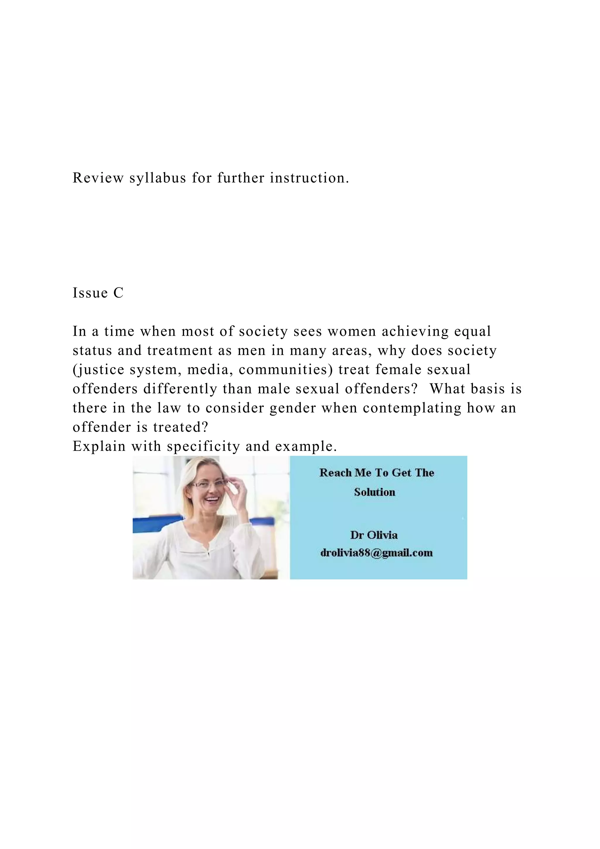 Review syllabus for further instruction.Issue C.docx
