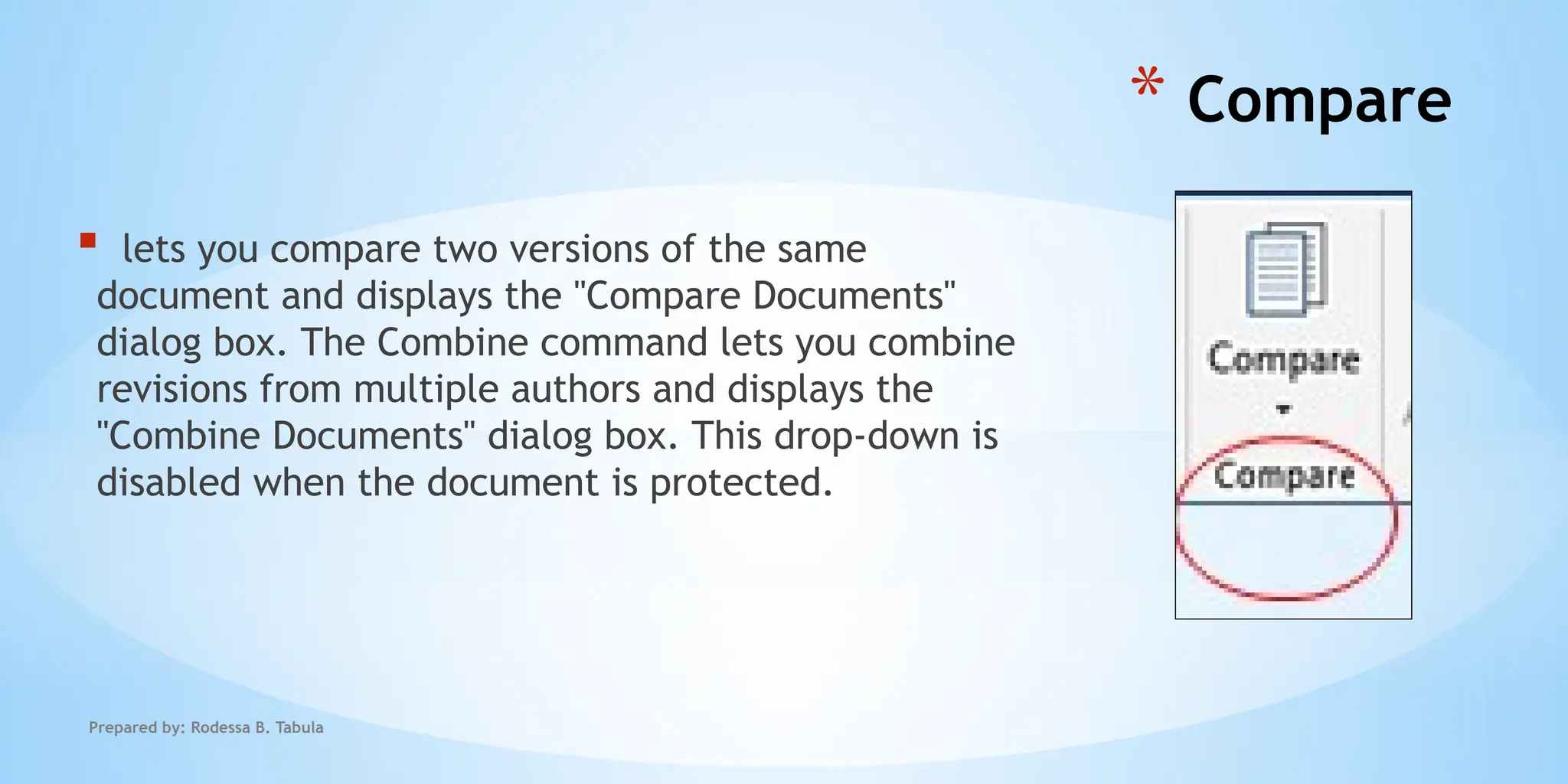 ICF - 8 REVIEW TAB IN MICROSOFT WORD 2016 | PPTX