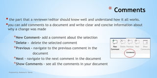 ICF - 8 REVIEW TAB IN MICROSOFT WORD 2016 | PPTX