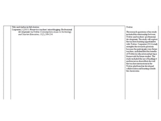 Review table | PPT