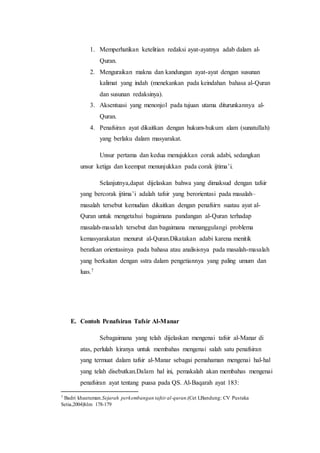 Review tafsir al manar | DOCX