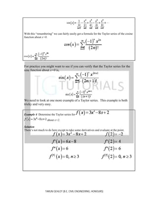 Review taylor series | PDF