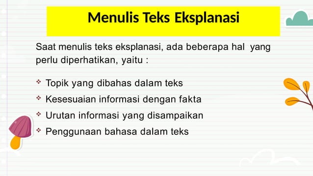 Teks eksplanasi untuk materi sekolah dasar | PPTX
