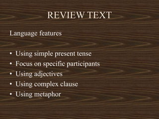 Review text | PPTX