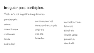 Review the passé composé | PDF