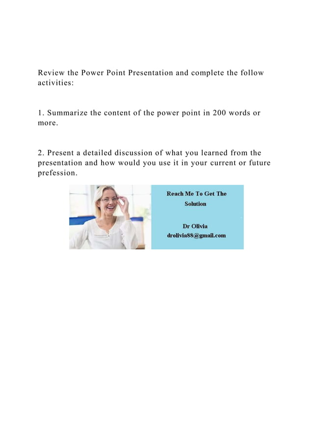Review the Power Point Presentation and complete the follow acti.docx