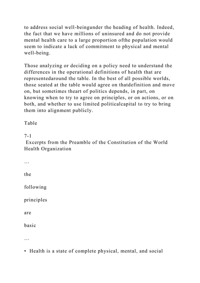 Review the World Health Organization’s (WHO) definition of healt.docx ...