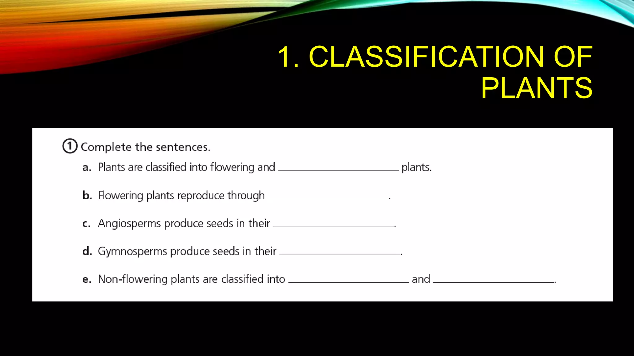 Review unit 4 Plant kingdom | PPT