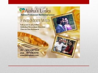 Aisha Matrimonial Review | PPT