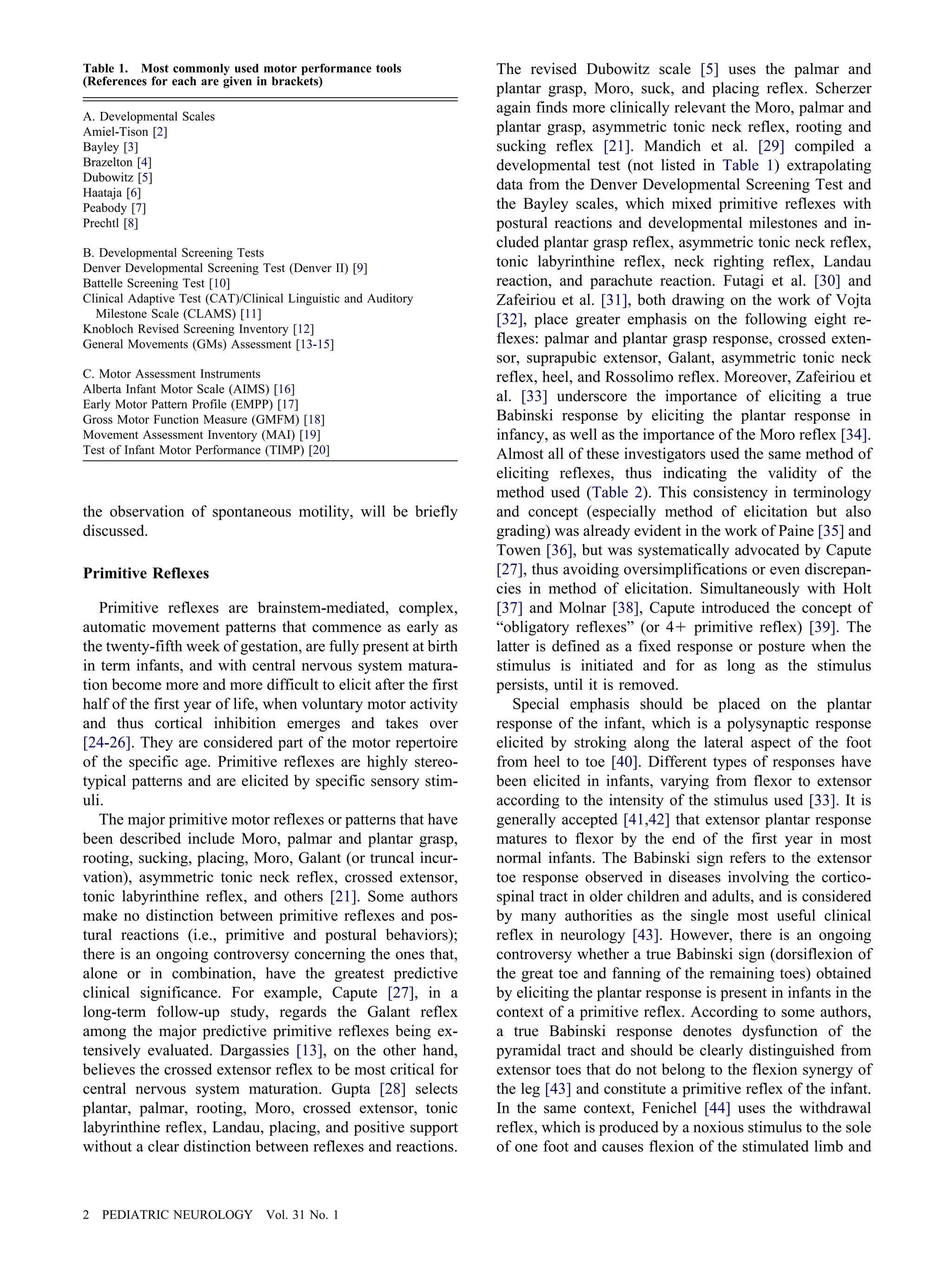 Review vojta diagnostic the pediatricneurologicalexam primativereflexes ...