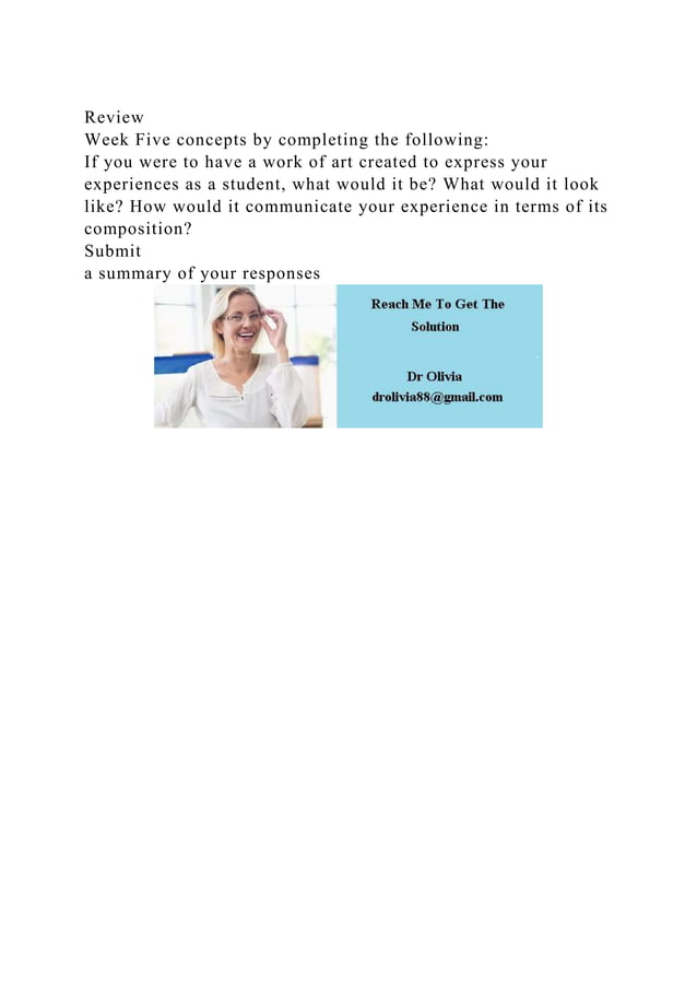 Review Week Five concepts by completing the followingIf you wer.docx