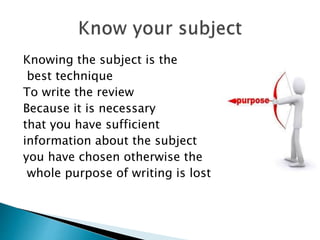 Review writing | PPTX