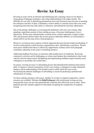 Revise An Essay.pdf