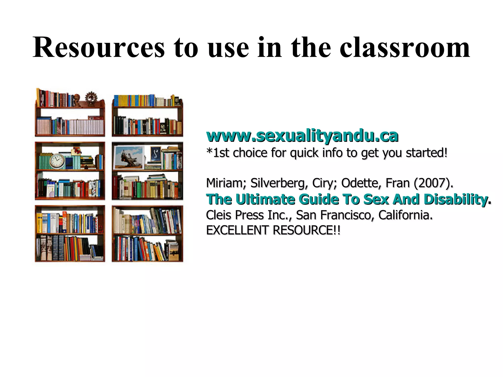 Sexuality and disabilites | PPT
