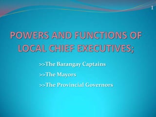 Local Chief Executives | PPTX