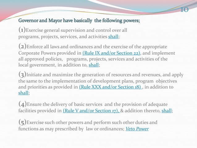 Local Chief Executives | PPTX | Law