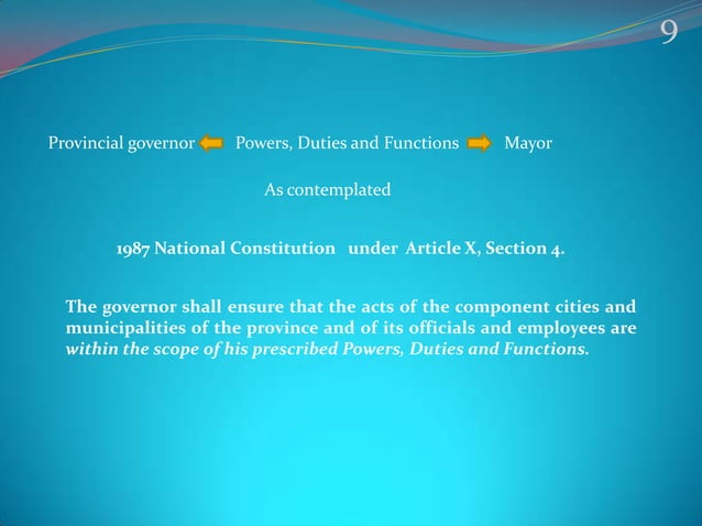 Local Chief Executives | PPTX | Law