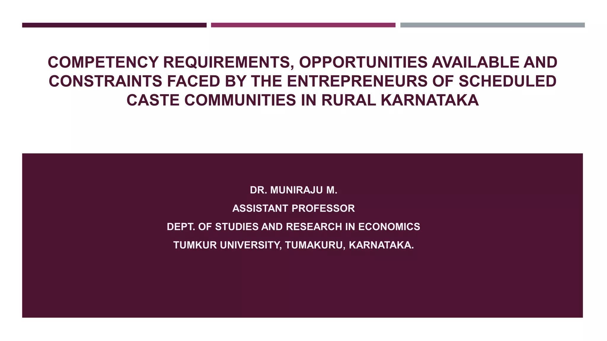 Revised competency requirements, opportunities available and constraints faced | PPT