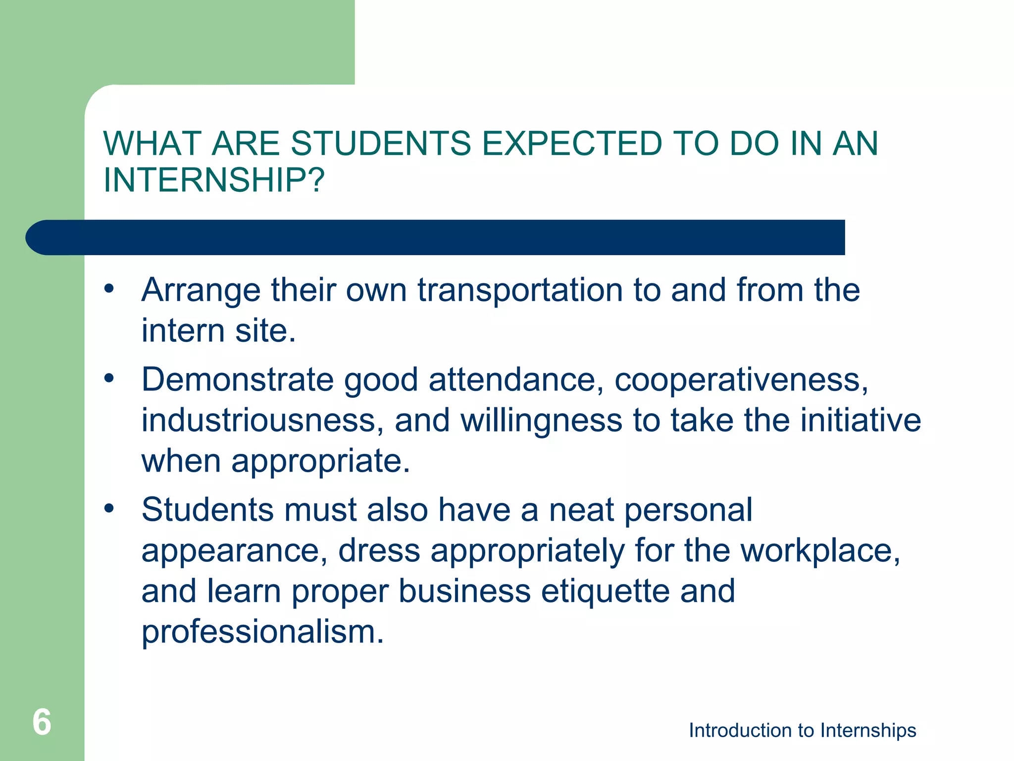 Revised Intro To Internship2 | PPT