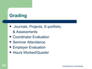Revised Intro To Internship2 | PPT