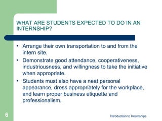 Revised Intro To Internship2 | PPT