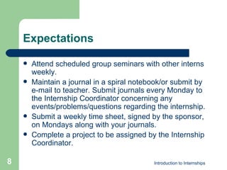 Revised Intro To Internship2 | PPT